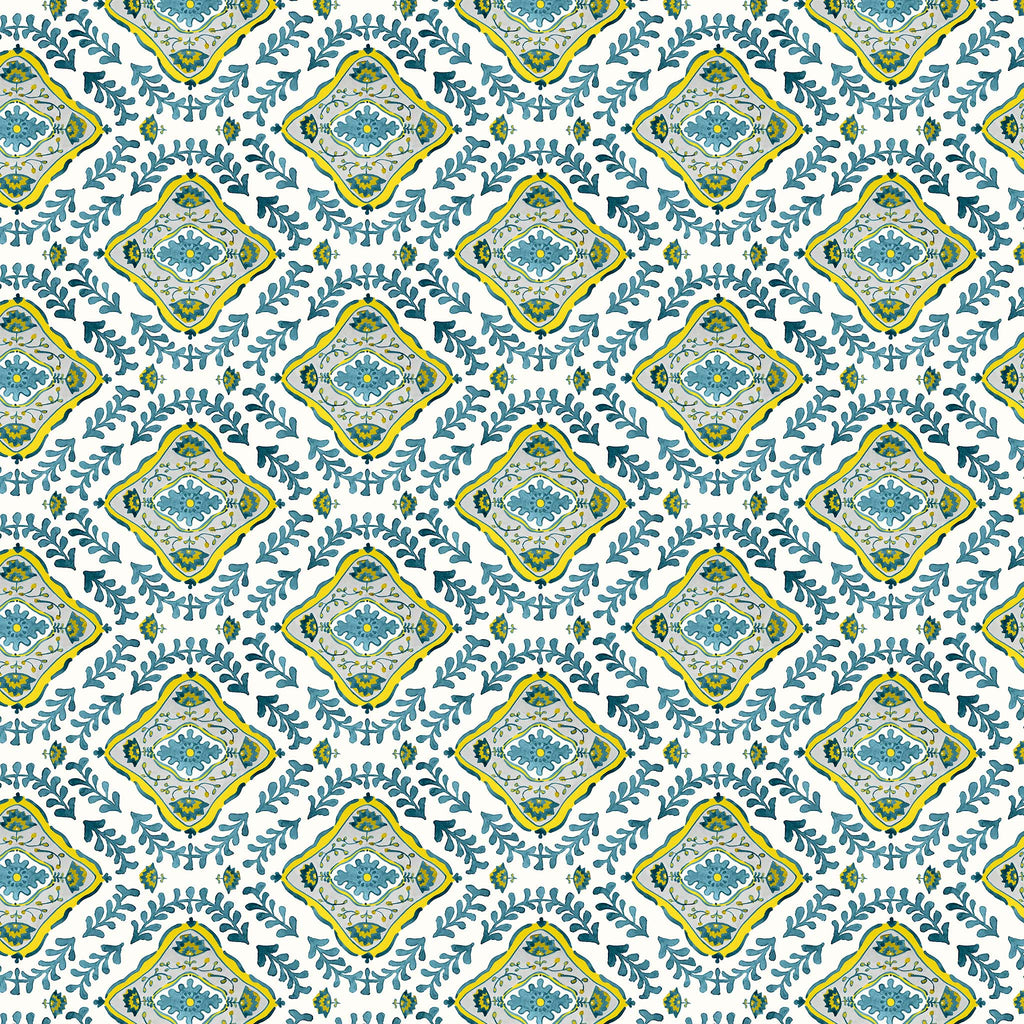 Mandalay Fabric in Peacock